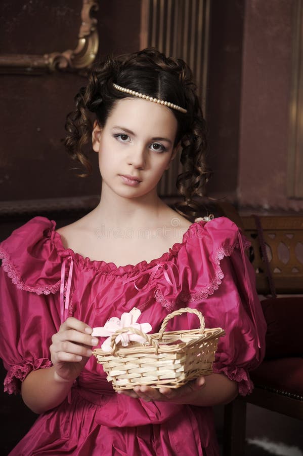 Young Victorian girl stock image. Image of face, happy - 23592391