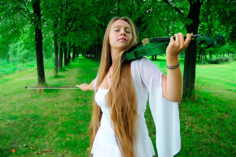 Young violinist stock photo. Image of violin, music, concentrate - 5336196