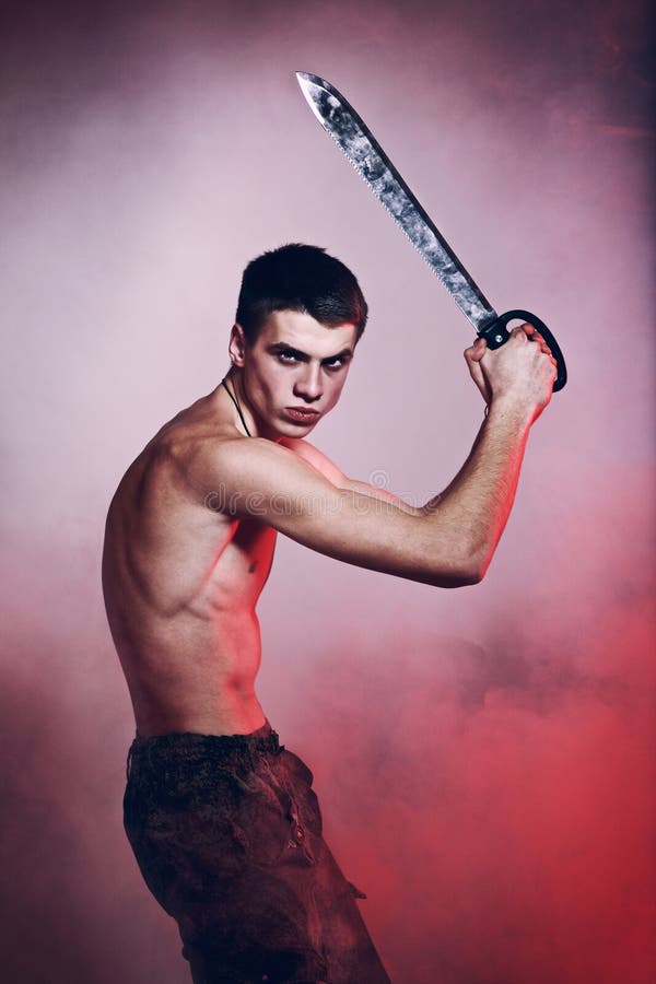 Young Warrior stock photo. Image of aggression, male - 50865666