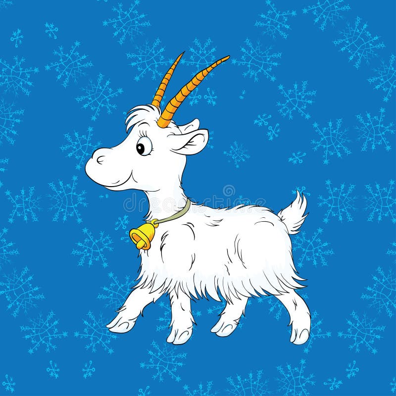 White goat isolated stock vector. Illustration of natural - 66924058