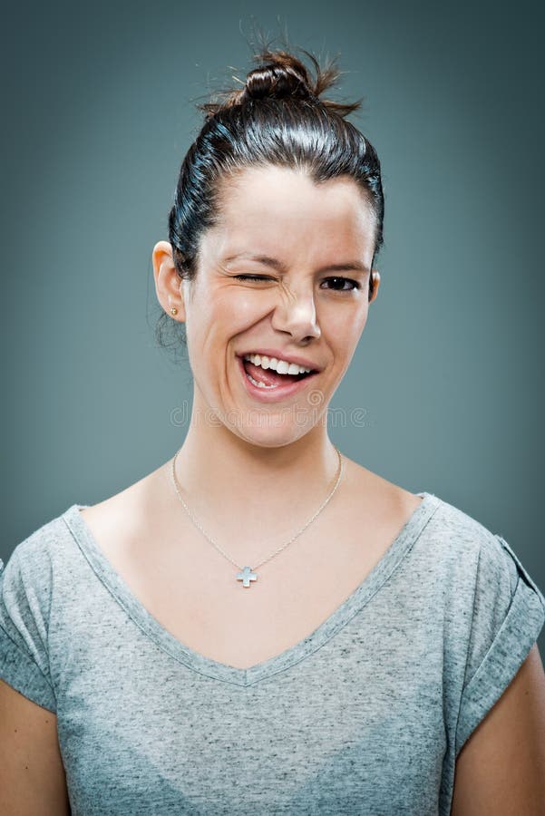 10,923 Young Woman Winking Camera Stock Photos - Free & Royalty-Free ...