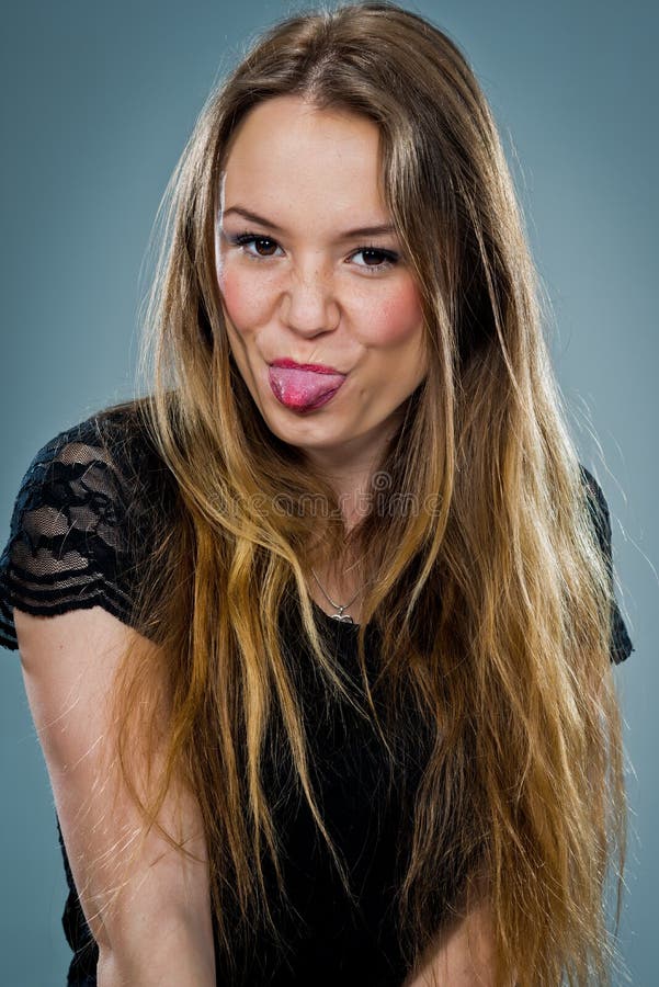 Young Winking Girl stock image. Image of adult, happiness - 31577571