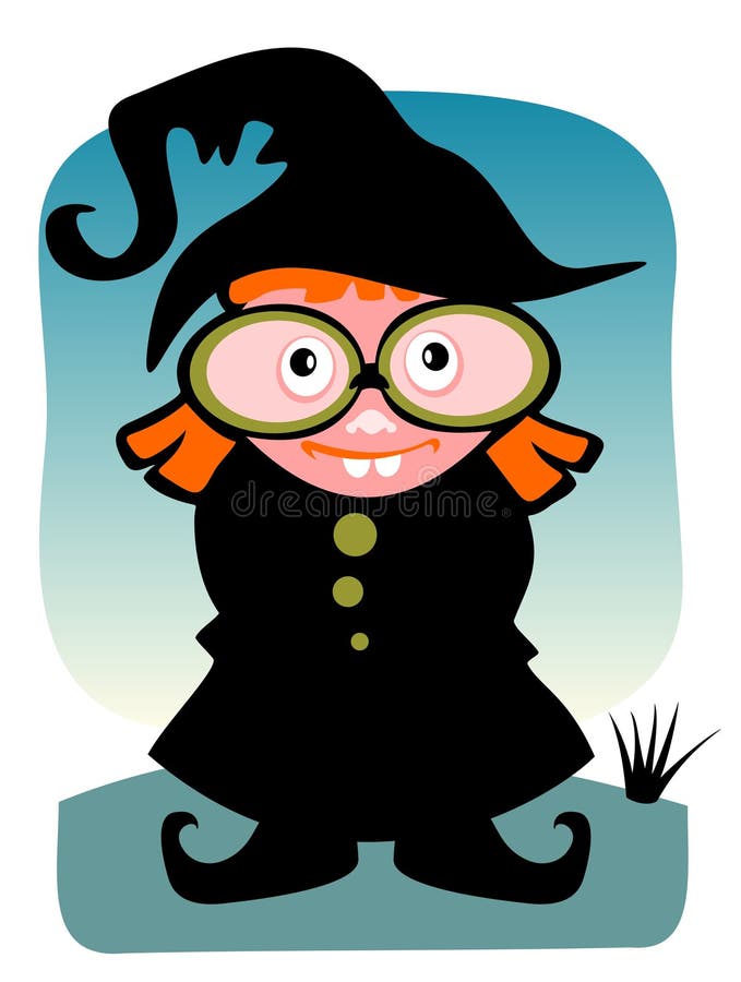 Scared Witch stock vector. Illustration of scared, witch - 14581503