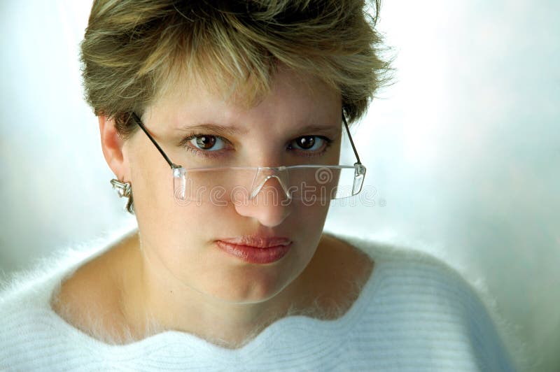 Young woman stock photo. Image of frown, expressive, teacher - 212878