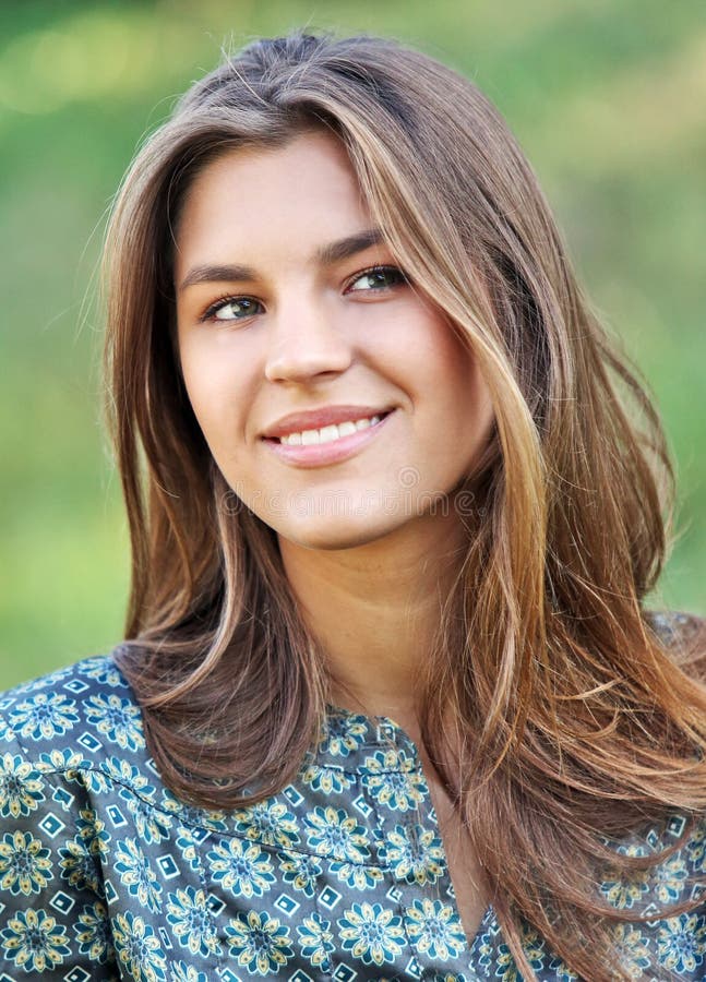 Young woman stock photo. Image of portrait, face, alone - 25958806