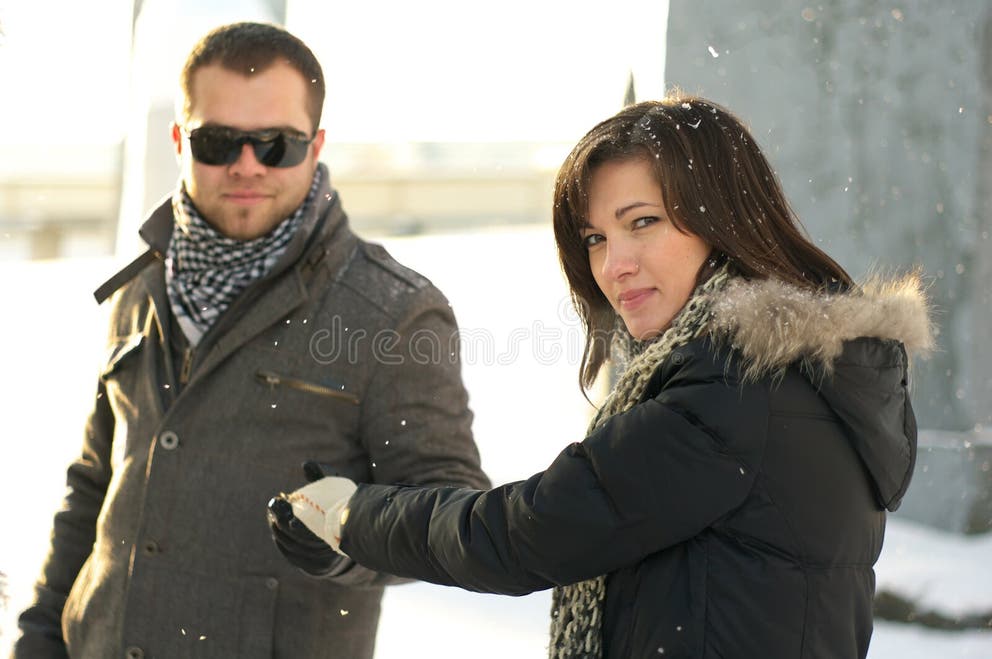 Young Woman Accepts Man S Help Hand Stock Image - Image of helping ...