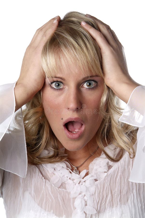 Young woman appalled stock photo. Image of astonished - 1828908