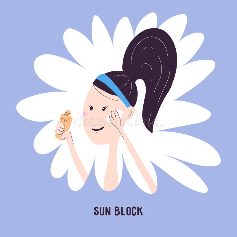 Woman Applying Lotion Cartoon Stock Illustrations 563 Woman Applying