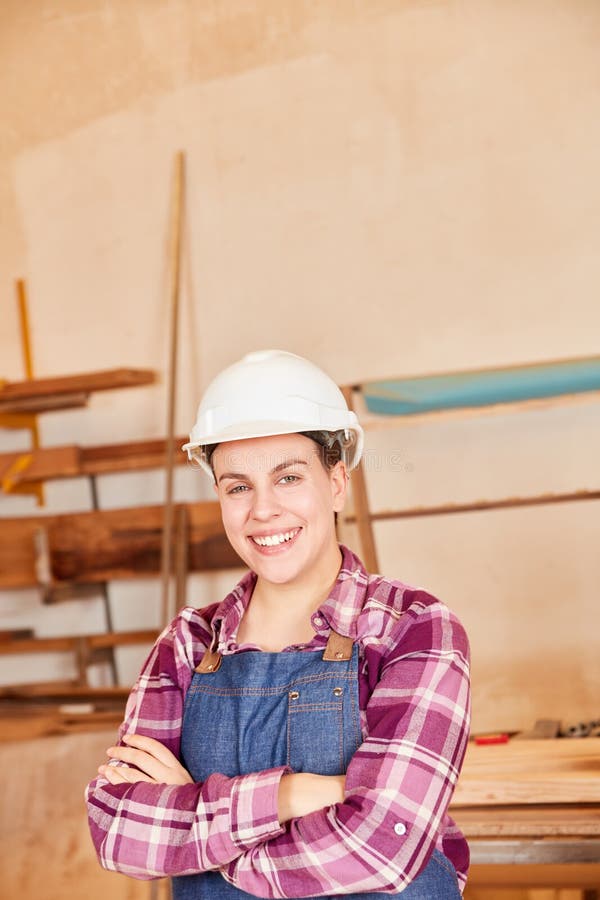 Young Woman As a Craftsman Apprentice Stock Image - Image of artisan ...