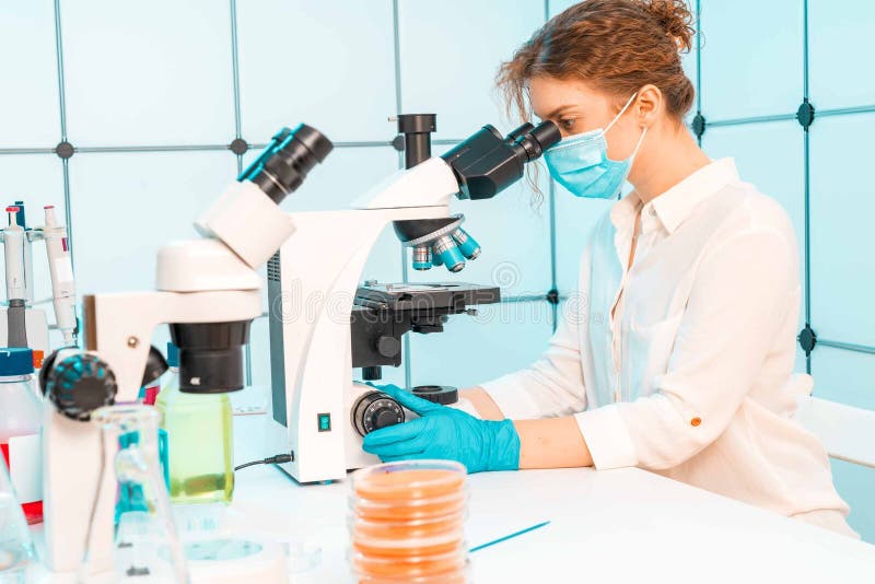 Young Woman As a Laboratory Assistant in a Food Quality Control ...