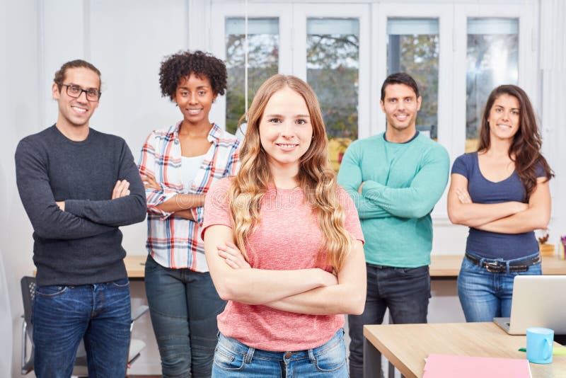 Young Woman As a Trainee in Education Stock Photo - Image of community ...