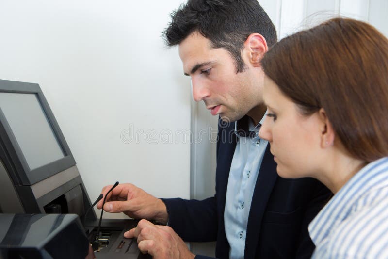 Bank manager stock photo. Image of white, interview, manager - 28719550