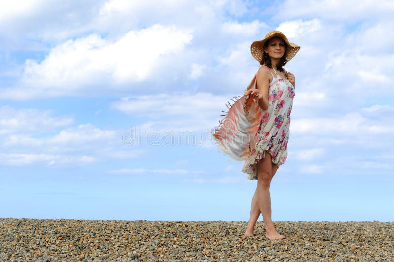 Young Woman Beach Free Stock Photos & Pictures, Young Woman Beach ...