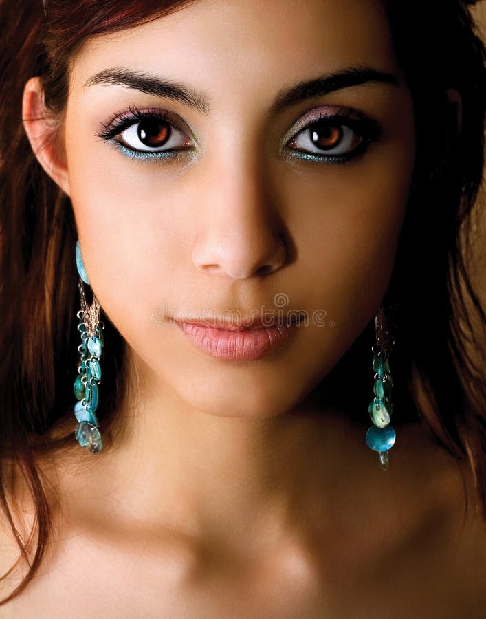 Young Woman with Beautiful Makeup Stock Photo - Image of beautiful ...