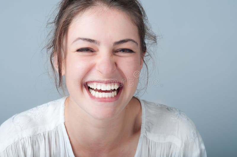 Young Woman with Beautiful Smile Stock Image - Image of smile, closeup ...