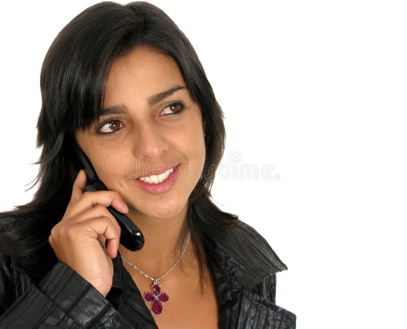 Young Woman Beautiful Using Mobile Phone Stock Image - Image of smiling ...