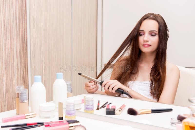 The Young Woman in Beauty Make-up Concept Stock Image - Image of ...