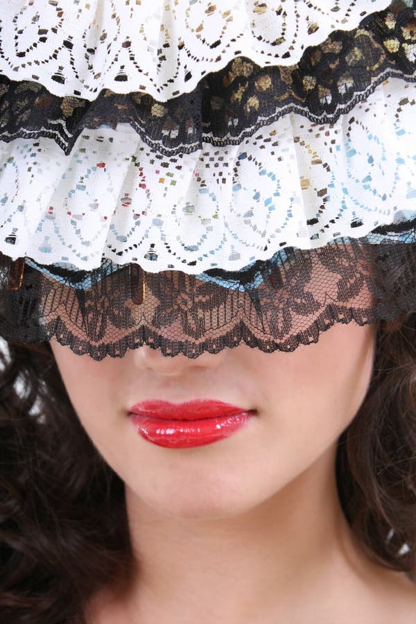 Young woman behind fan stock photo. Image of caucasian - 15064204