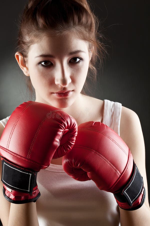 Young woman boxer stock photo. Image of person, boxer - 18323278