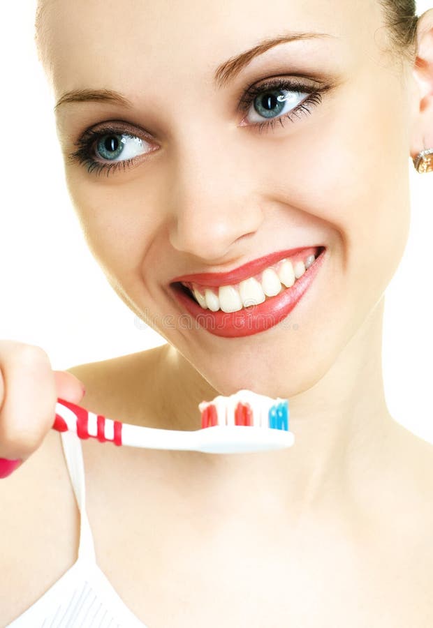 Teeth stock photo. Image of women, lady, toothbrush, beautiful - 7807874