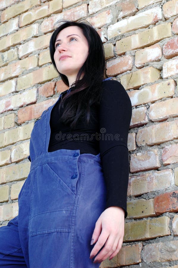 Young woman build stock photo. Image of material, young - 21364954