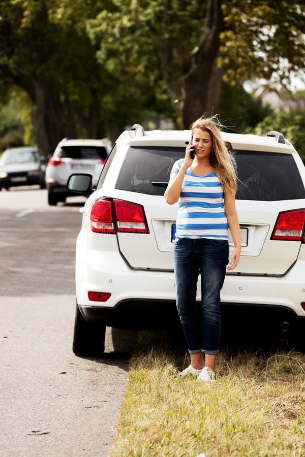 Young Woman Calling for Help Stock Photo - Image of person, caucasian ...