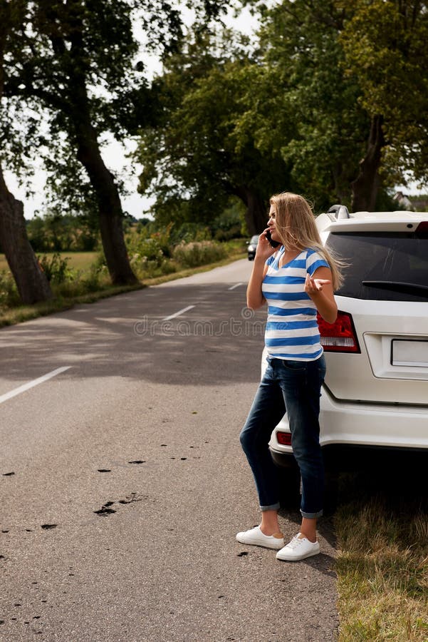 Young Woman Calling for Help Stock Image - Image of problem, help: 84786519