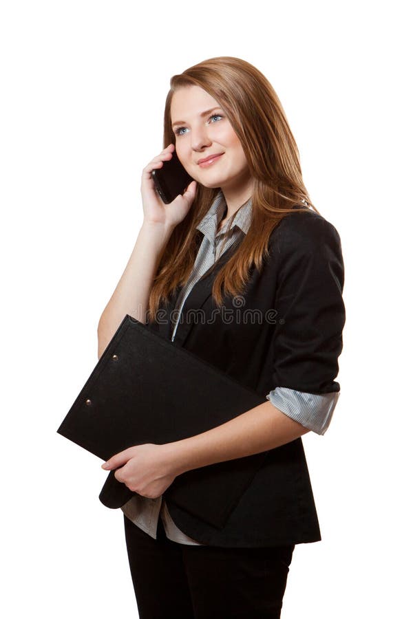 Young Woman Calling on the Phone Stock Photo - Image of executive ...