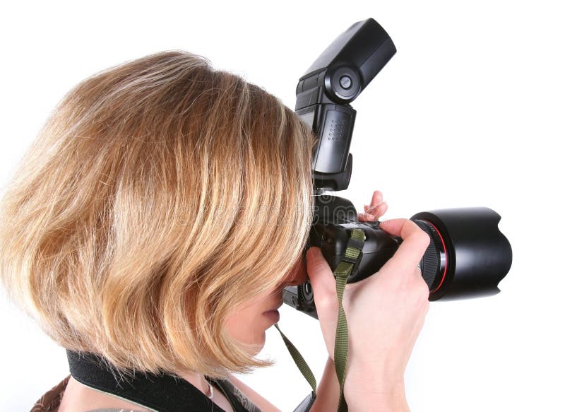 Young Woman With Camera Picture. Image: 3792938