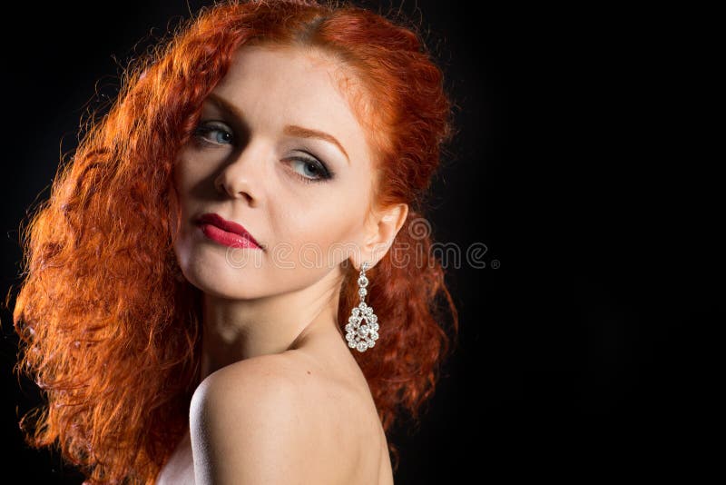 Young Woman with a Charming Look Stock Image - Image of hairstyle ...