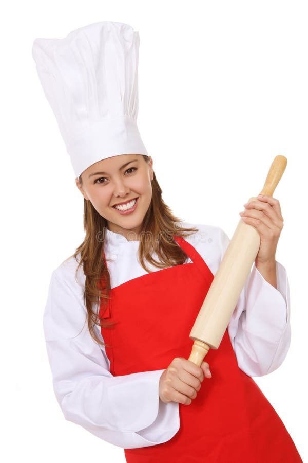 Young Woman Chef stock image. Image of profession, domestic - 7730973