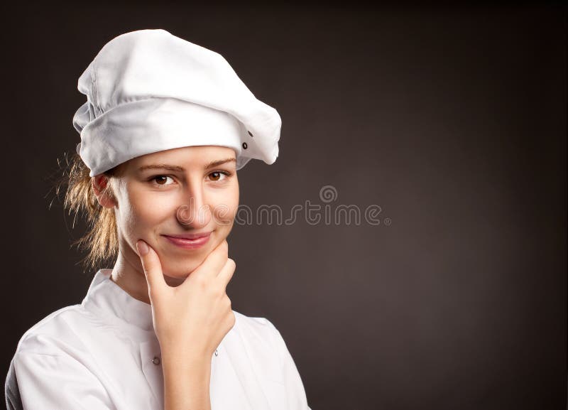 Young woman chef stock photo. Image of pretty, cuisine - 33325346