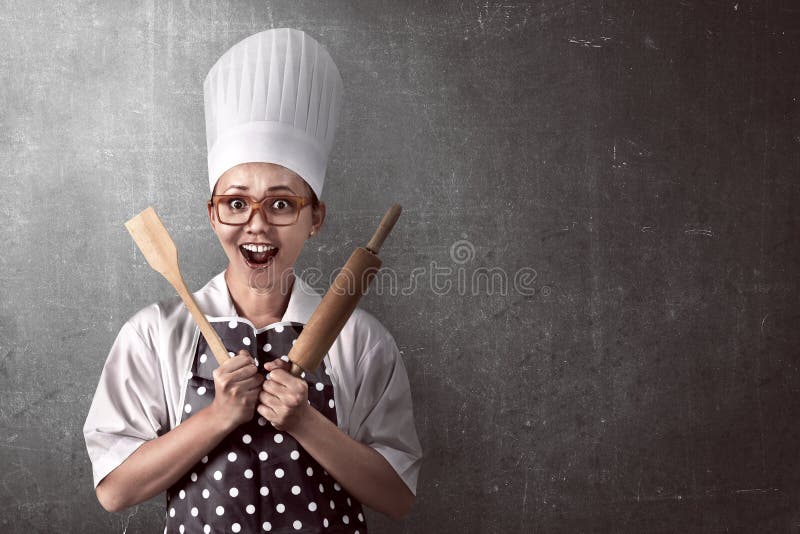 Young Woman Chef stock image. Image of healthy, human - 69649193