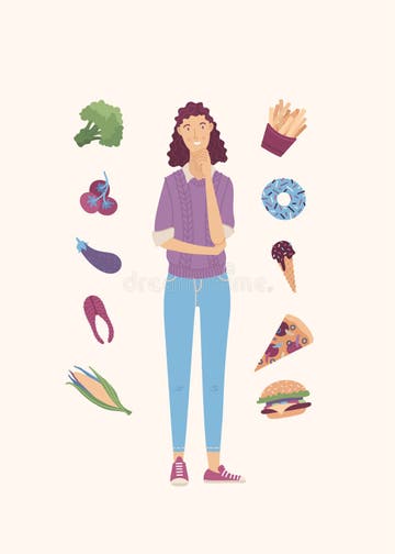 Junk Food Vs Healthy Food Stock Illustrations 315 Junk Food Vs