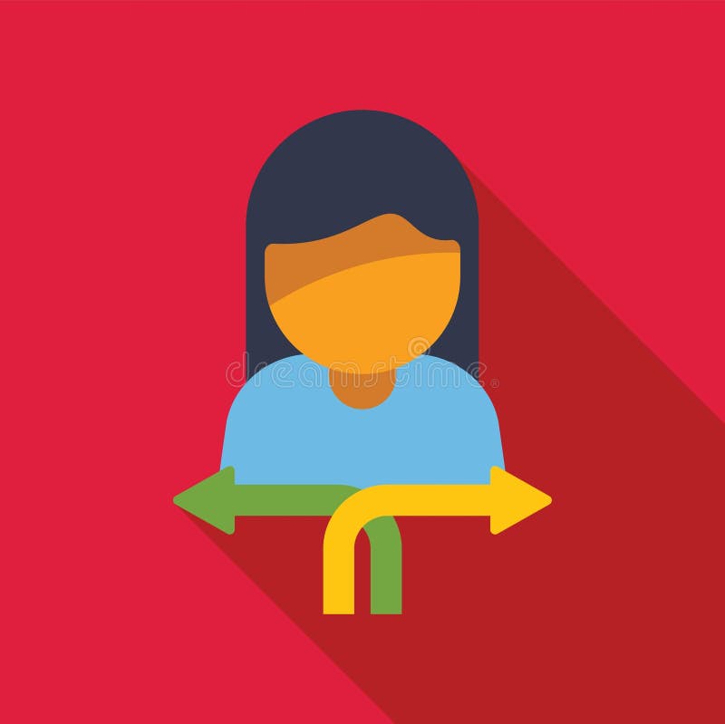 Young Woman Choosing the Right Way Forward Making Important Decision ...