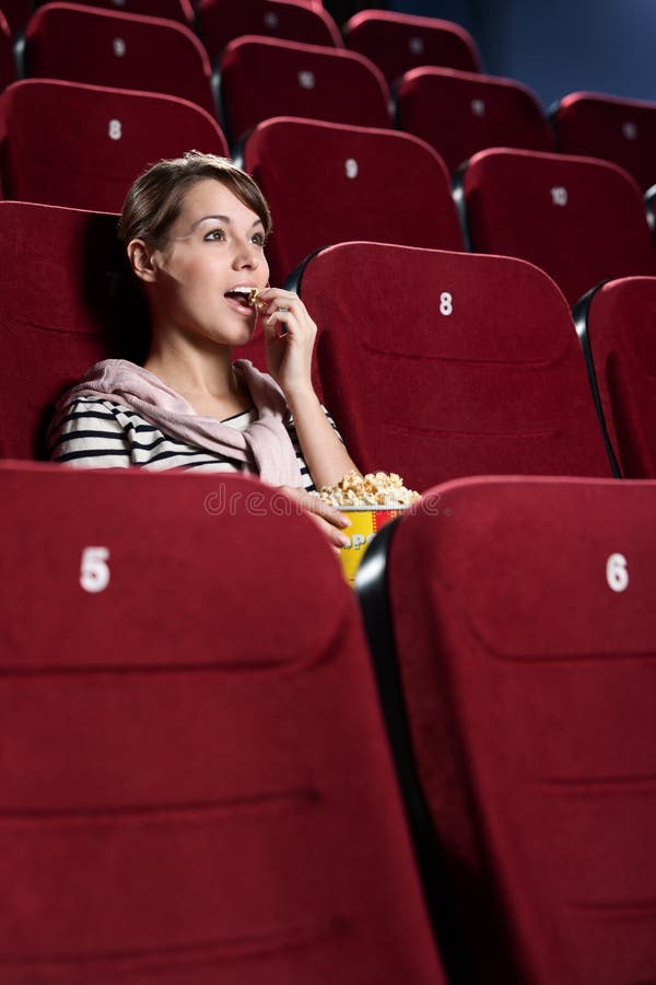A cinema hall stock image. Image of cinema, indoor, chairs - 24716113
