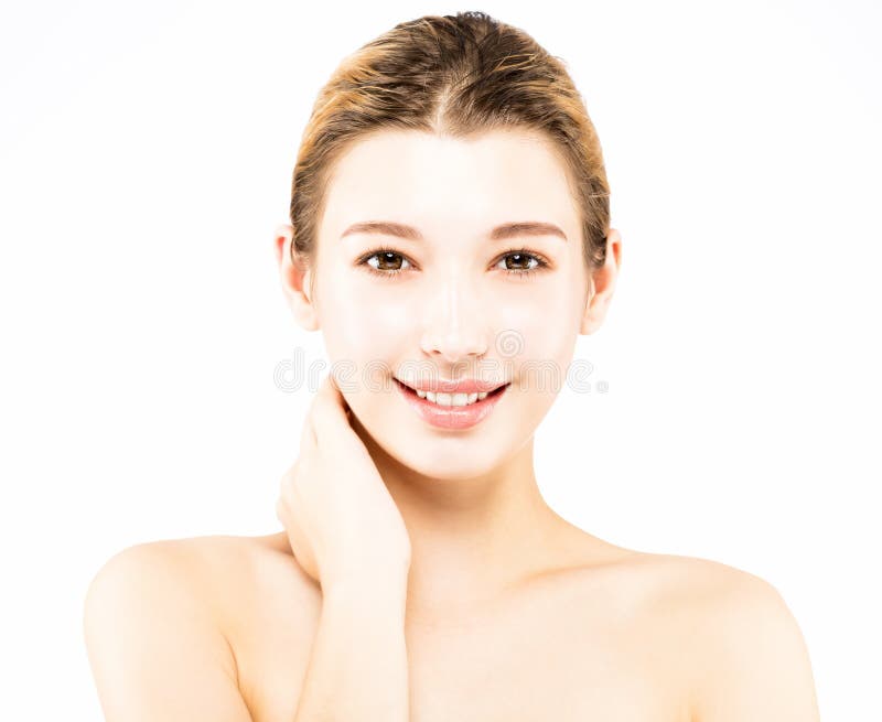 Young Woman with Clean Face Stock Image - Image of fresh, health: 106889837