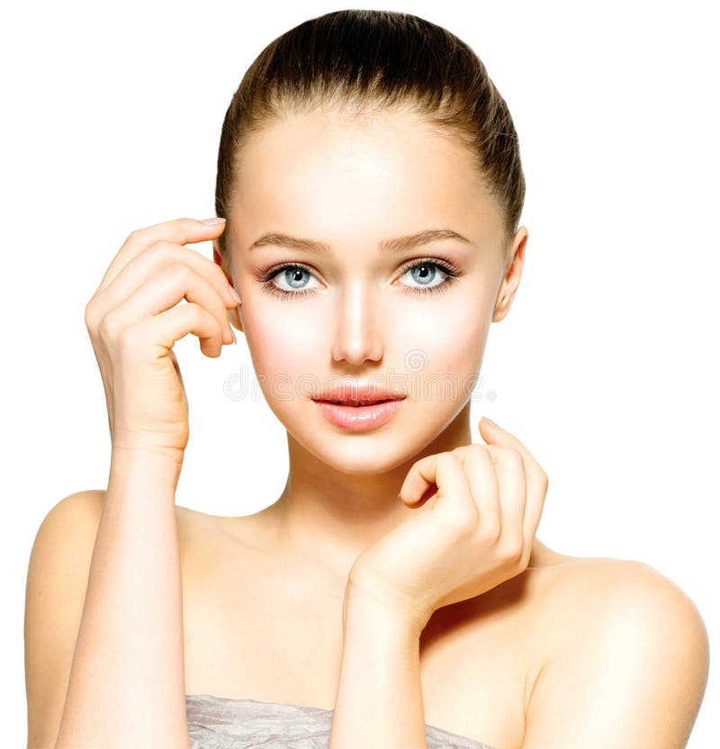 Woman with Clean Fresh Skin Stock Photo - Image of clean, perfect: 42725248