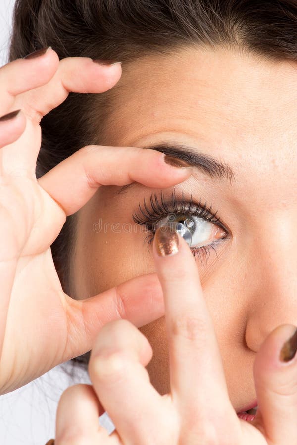 Contact lens stock photo. Image of human, medical, clean - 13949164