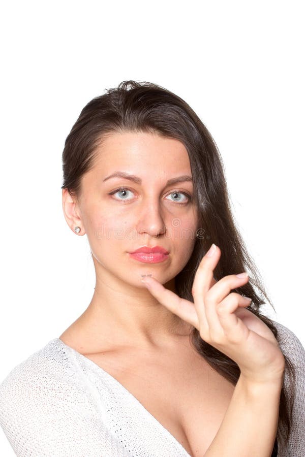 Young Woman with Contact Lenses Stock Image - Image of healthcare ...