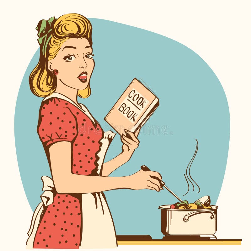 Woman Cooking Stock Illustrations 32 106 Woman Cooking Stock