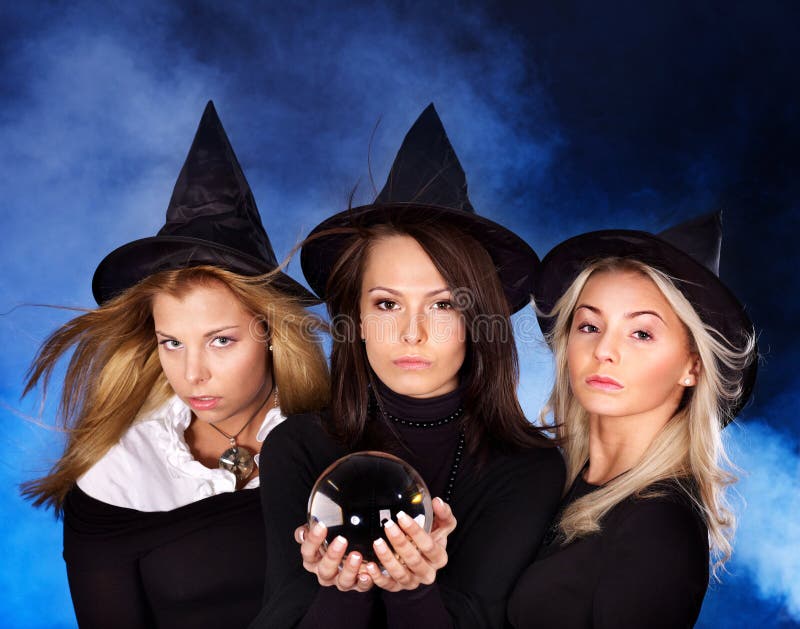 Young Woman with Crystal Ball. Stock Photo - Image of horoscope ...