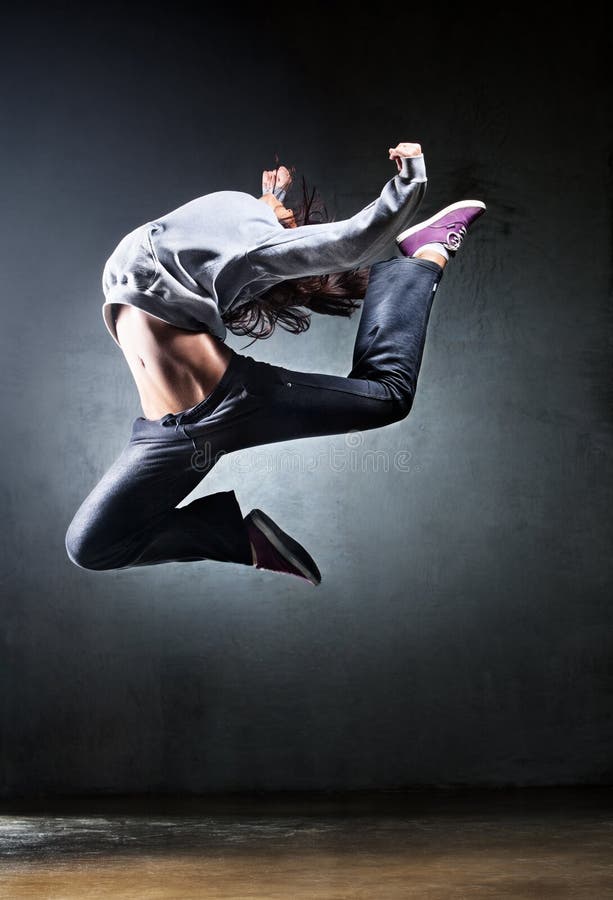 Young woman dancer jumping stock photo. Image of flying - 17251552