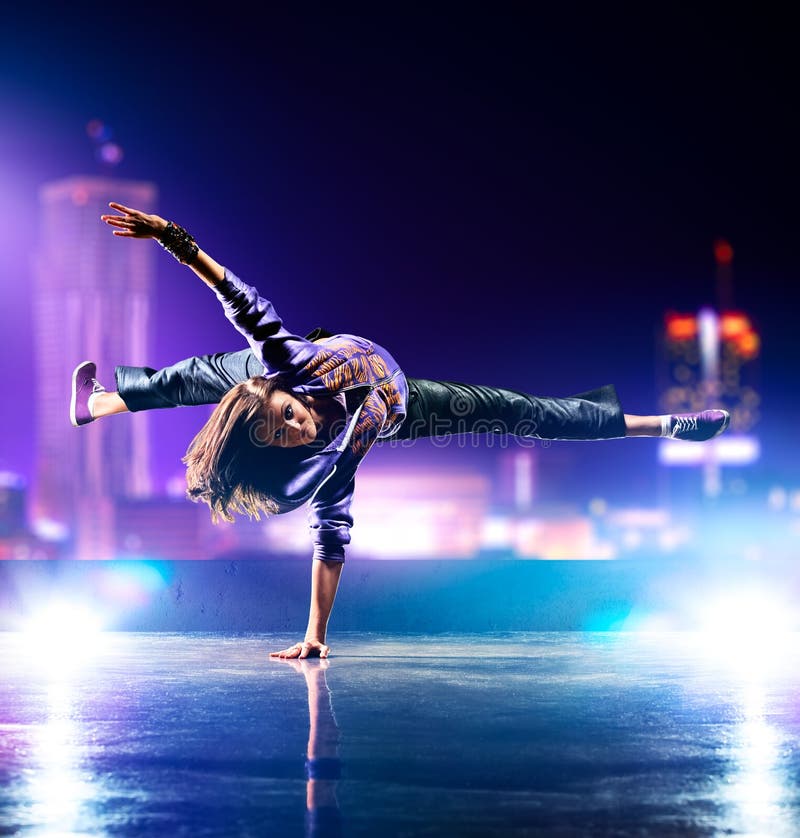 Young dancing woman stock photo. Image of glamor, black - 13342692
