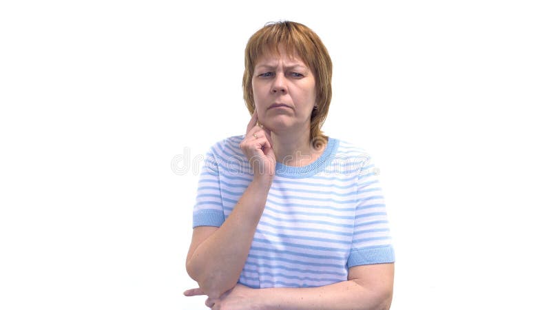 Young Woman Deep in Thought. Concept of Unsolvable Problem, Worries and ...