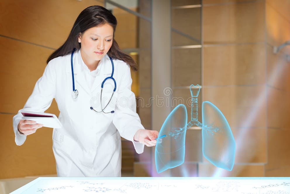 Young woman doing research stock photo. Image of examination - 29528166