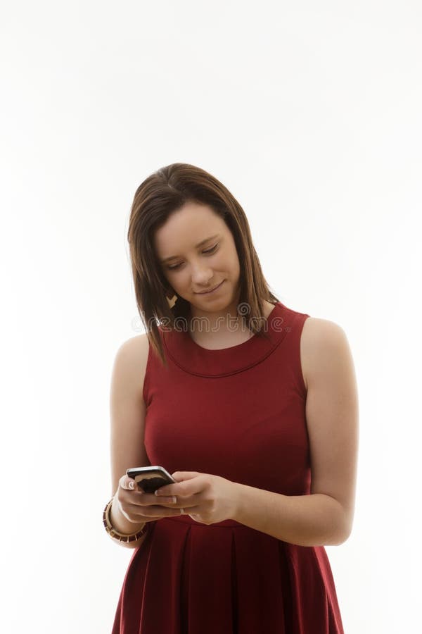 Young woman in dress stock photo. Image of serious, female - 39023462