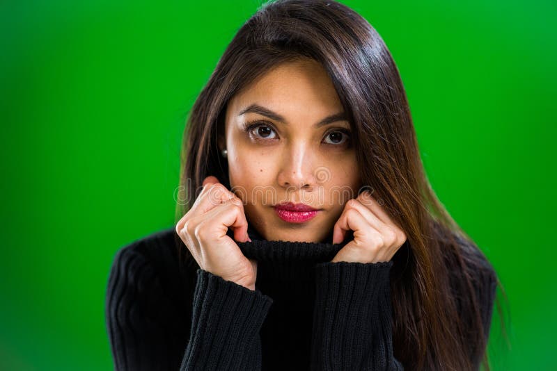 Young Woman with an Exceptionally Pretty Face Stock Image - Image of ...