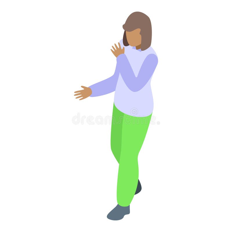 Young Woman Explaining Something with Hand Gestures Stock Image - Image ...