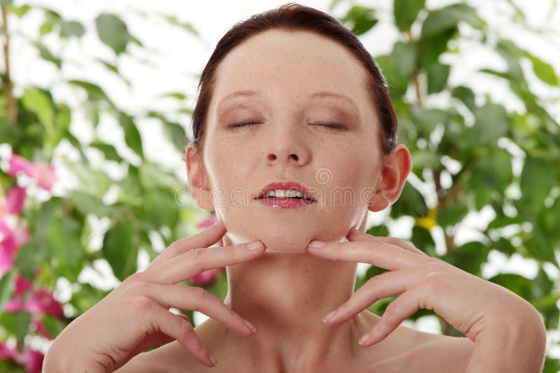 Young woman face stock image. Image of innocence, freshness - 17081457